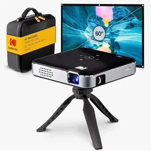 KODAK Luma 150 Pico Projector, Rechargeable Ultra Mini Projector W/60" Screen - Black