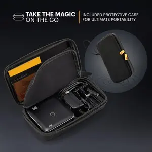 KODAK Luma 150 Pico Projector, Rechargeable Ultra Mini Projector W/60" Screen - Black