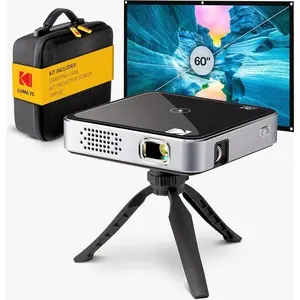 KODAK Luma 75 Ultra Mini Projector, Portable Pico Projector With 60" Screen - Black
