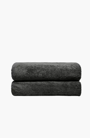 ITALIC Ultraplush Australian Cotton Bath Towels - Charcoal