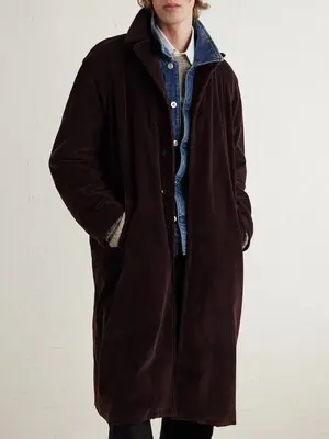 THE ELDER STATESMAN Cotton-corduroy Overcoat