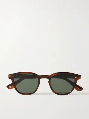 Garrett Leight Evan Round-frame Sunglasses - Tortoiseshell