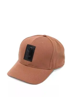 FERRAGAMO Logo-embroidered Cap - Brown