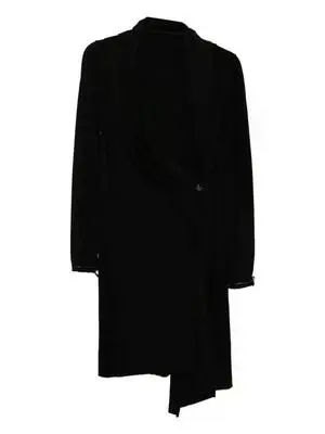 MA+ Long-sleeved Draped Dress