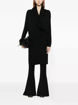 MA+ Long-sleeved Draped Dress