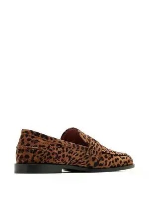 Amina Muaddi Tilda Leopard-print Loafers