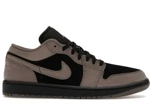 JORDAN 1 Low Se Sneakers - Black/light Wild Mango/olive Grey