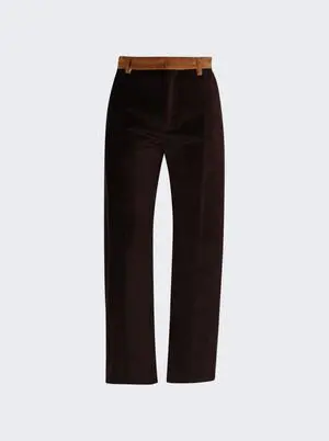 Marni Contrast Stitching Pants For Men