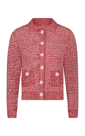 Matthew Bruch Cable Mesh Cotton Cardigan