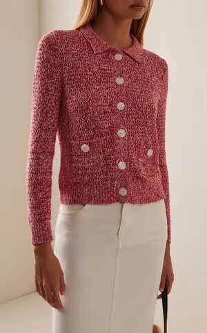 Matthew Bruch Cable Mesh Cotton Cardigan