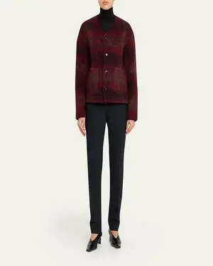 TONYWACK Mohair V-neck Blend