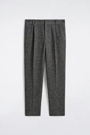 Cos Wool Herringbone Tailored Straight-leg Pants