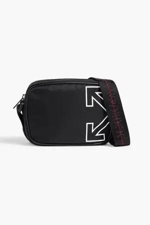 Off-White Printed Shell Messenger Bag - Black