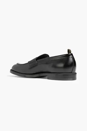 Dunhill Leather Penny Loafers - Black