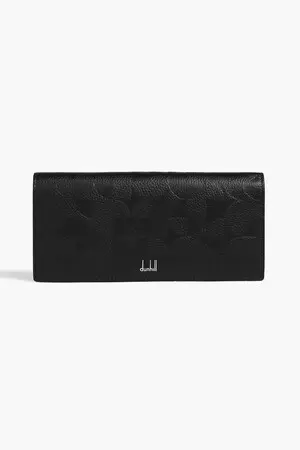 Dunhill Belgrade Embossed Pebbledleather Wallet - Black