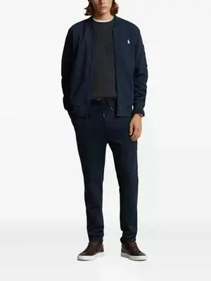 Polo Ralph Lauren Embroidered Bomber-style Sweatshirt - Blue