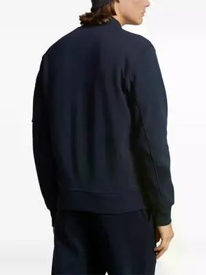 Polo Ralph Lauren Embroidered Bomber-style Sweatshirt - Blue
