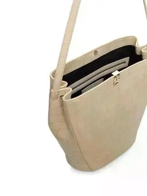 Loulou De Saison Audrey Embossed Shoulder Bag