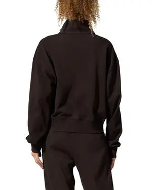 Lilysilk Heirloom '89 Half-zip Pullover - Espresso