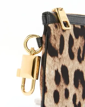 Dolce & Gabbana Leopard Print Zip Pouch