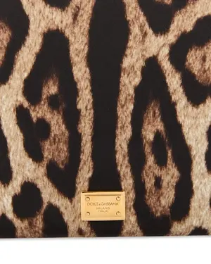 Dolce & Gabbana Leopard Print Zip Pouch