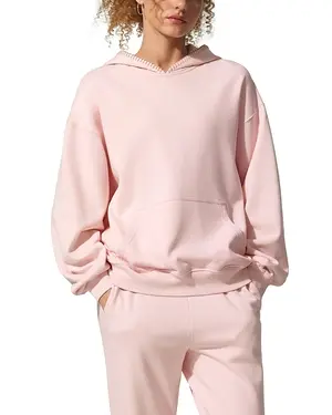 Lilysilk Seamflow Douceur Hoodie - Blush-pink