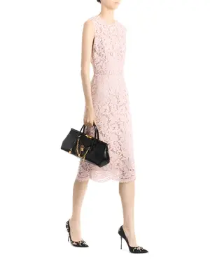 Dolce & Gabbana Leather Top Handle Bag - Black