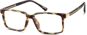 Zenni Rectangle Full Rim Frame - Tortoiseshell