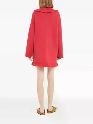 Alanui Fringed Coat - Red