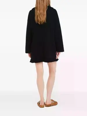 Alanui Fringed Coat - Black
