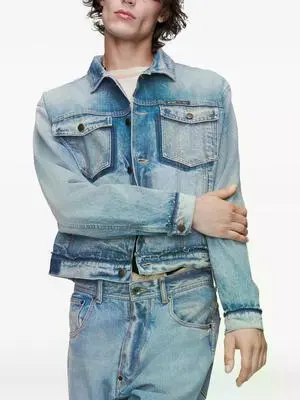 MAISON MARGIELA Button-up Jacket - Blue