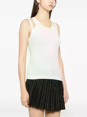 Helmut Lang Ribbed Double-strap Tank Top