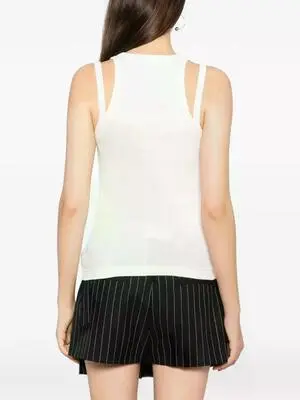 Helmut Lang Ribbed Double-strap Tank Top