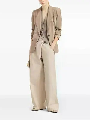 Brunello Cucinelli Monili-detail Suede Blazer