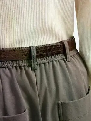 Brunello Cucinelli Wide-leg Palazzo Pants With Monili Detail