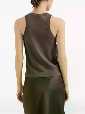 Brunello Cucinelli Check-pattern Top - Brown