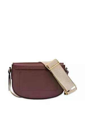 Longchamp Pure S Smooth Leather Crossbody Bag - Red