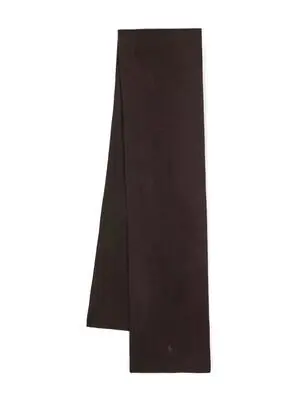 Polo Ralph Lauren Polo Pony Wool Scarf - Brown
