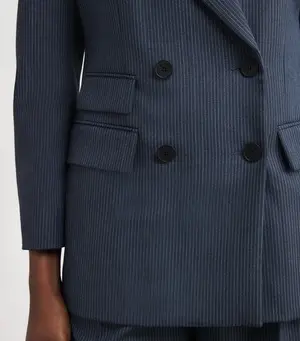 Sandro Pinstripe Double-breasted Jacket