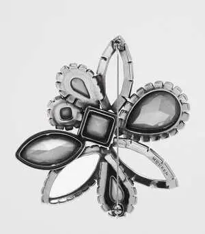 Alexander McQueen Embellished Chandelier Brooch - Black