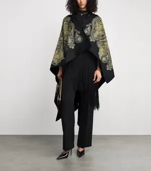 Etro Wool-blend Paisley Cape