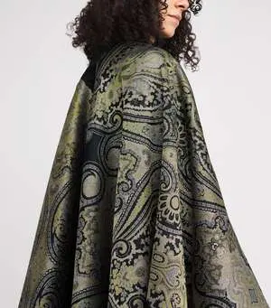 Etro Wool-blend Paisley Cape