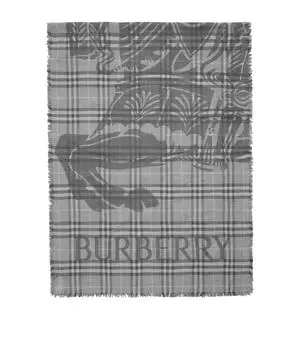 Burberry Coat Grey Scarves For Women