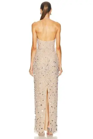 Carolina Herrera Halter Neck Column Gown