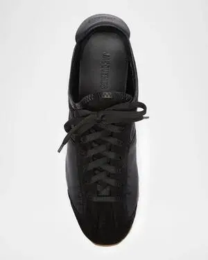 Jacquemus The Tennis Suede And Nylon Sneakers - Black
