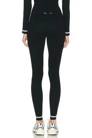 The Upside Seamless Midi 25 Base Layer Leggings - Black