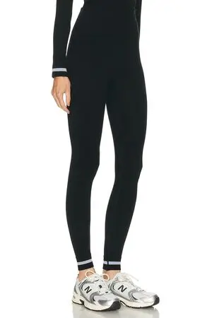 The Upside Seamless Midi 25 Base Layer Leggings - Black