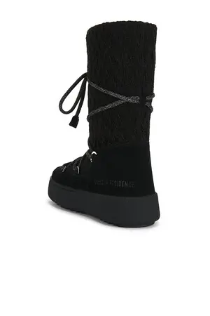 Moon Boot X Guest In Residence Ltrack Knit Boot - Black