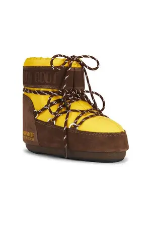 Moon Boot X Guest In Residence Icon Low Nylon Boots - Sunflower & Cocoa