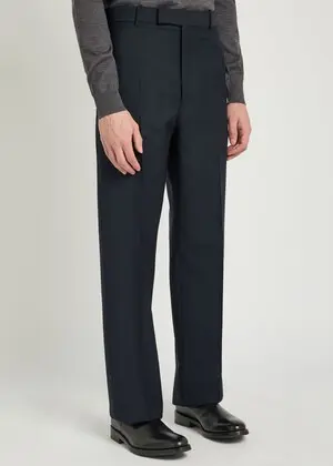 JIL SANDER Straight-leg Wool-blend Trousers